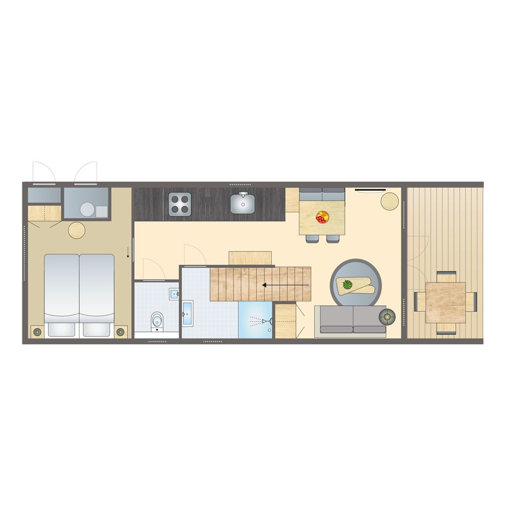 4-persoonslodge - 4B5 på Feriepark De Strabrechtse Vennen